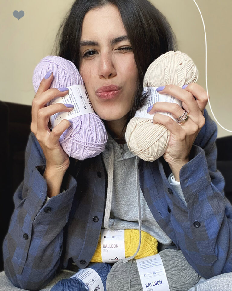 Paleta de Cores Maio com fio BALLOON - Receita Tito o Gatinho Amigurumi