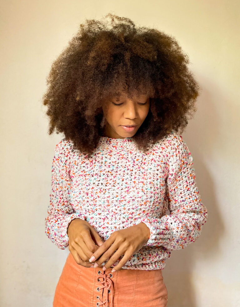 Suéter de crochê fácil - Passo a passo feito com Fio MONTEREY