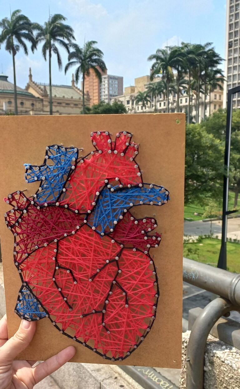 String Art: Onde mora o coração - Aniversário de São Paulo